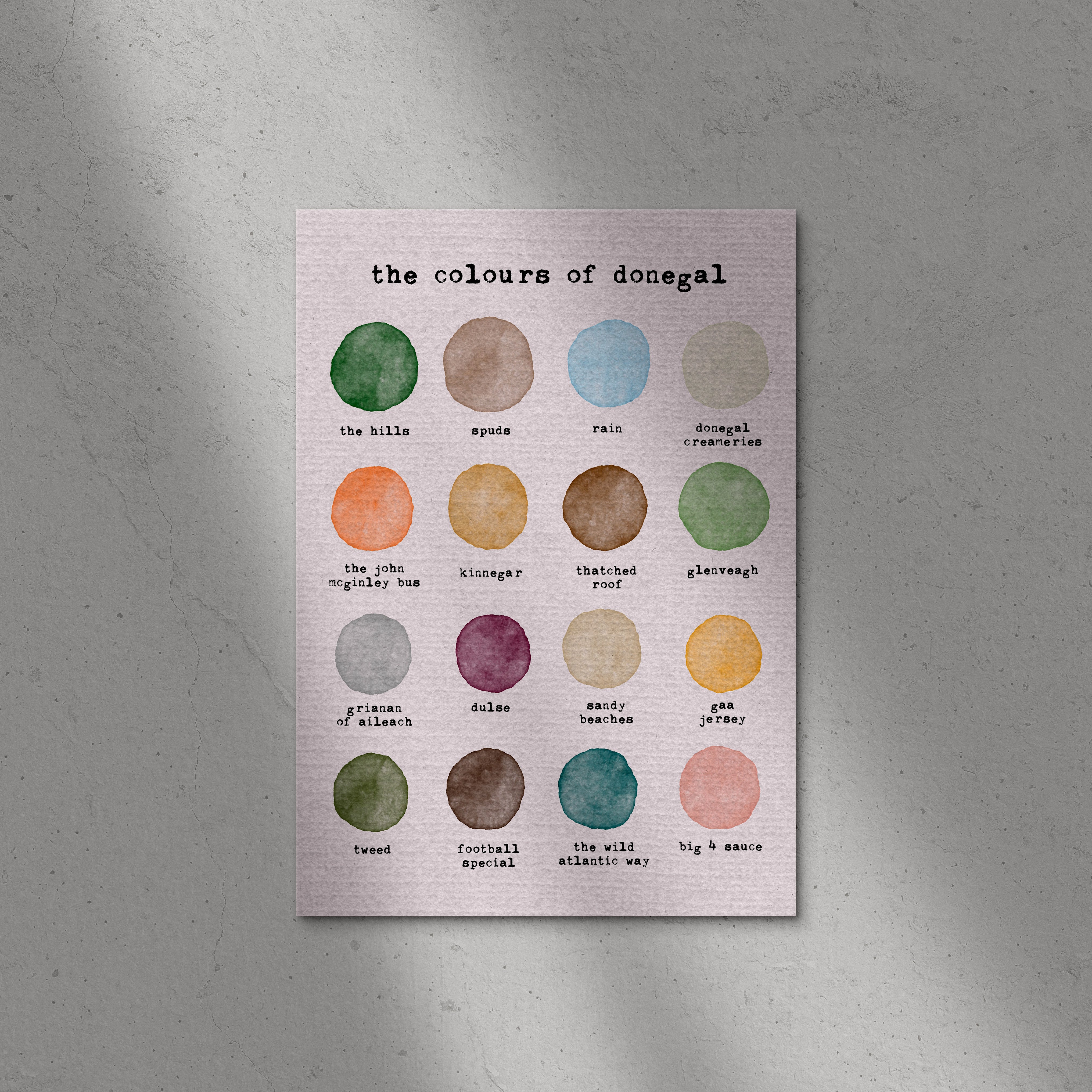 The Colours of Donegal Print – 29 Design by Courteney